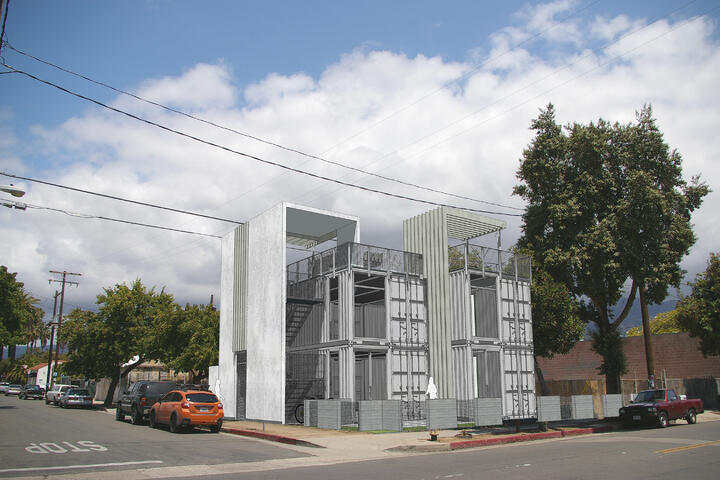 Mixed-Use Commercial Shipping Container