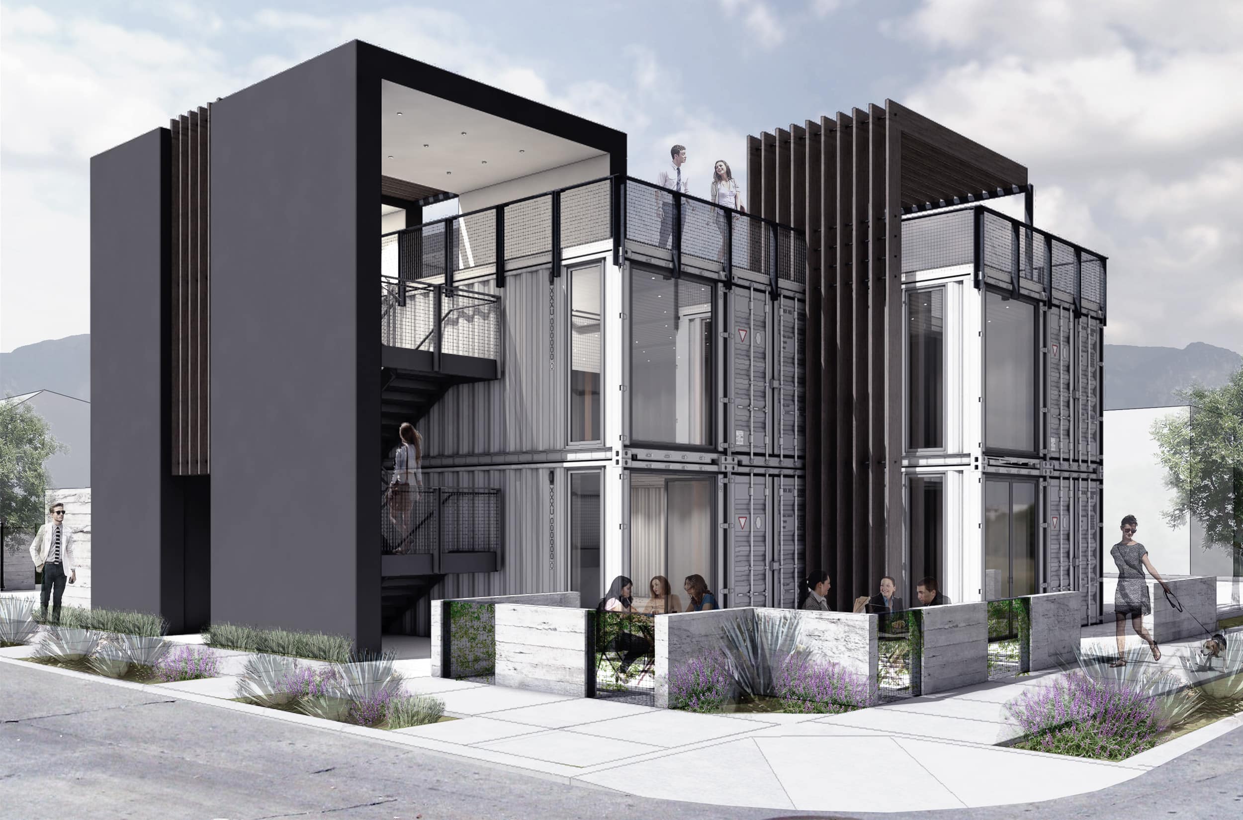 Mixed-Use Commercial Shipping Container